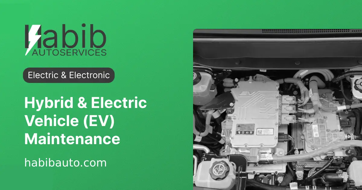 Hybrid and Electric (EV) - Habib Auto Services - Limassol