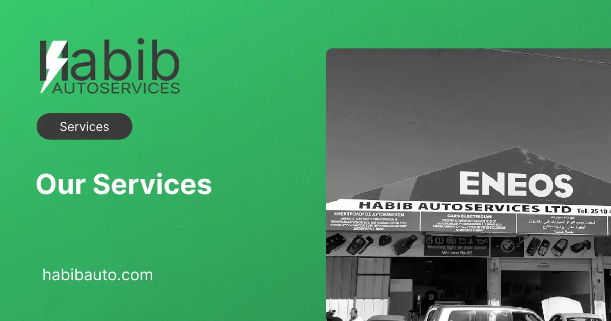 All Services - Habib Auto Services - Limassol